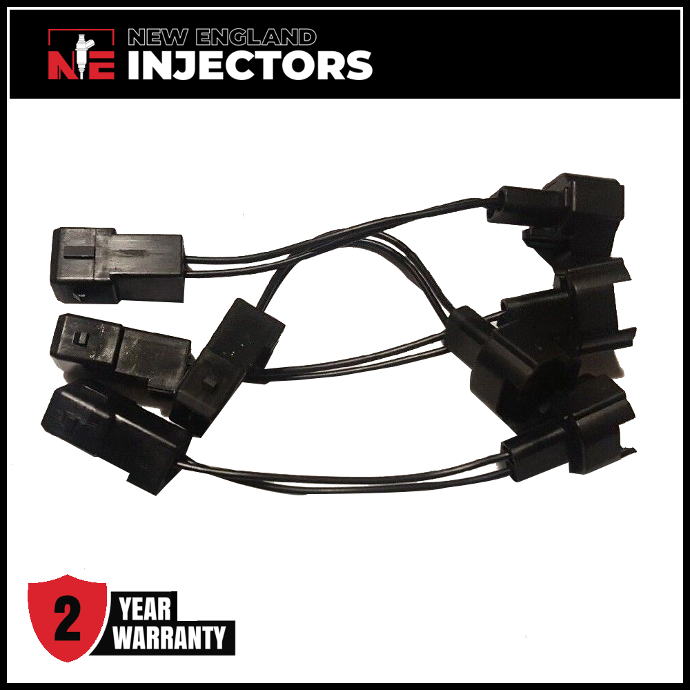 4 Denso Female to EV1 Male Fuel Injector Connector Electrical Plug Cli ...