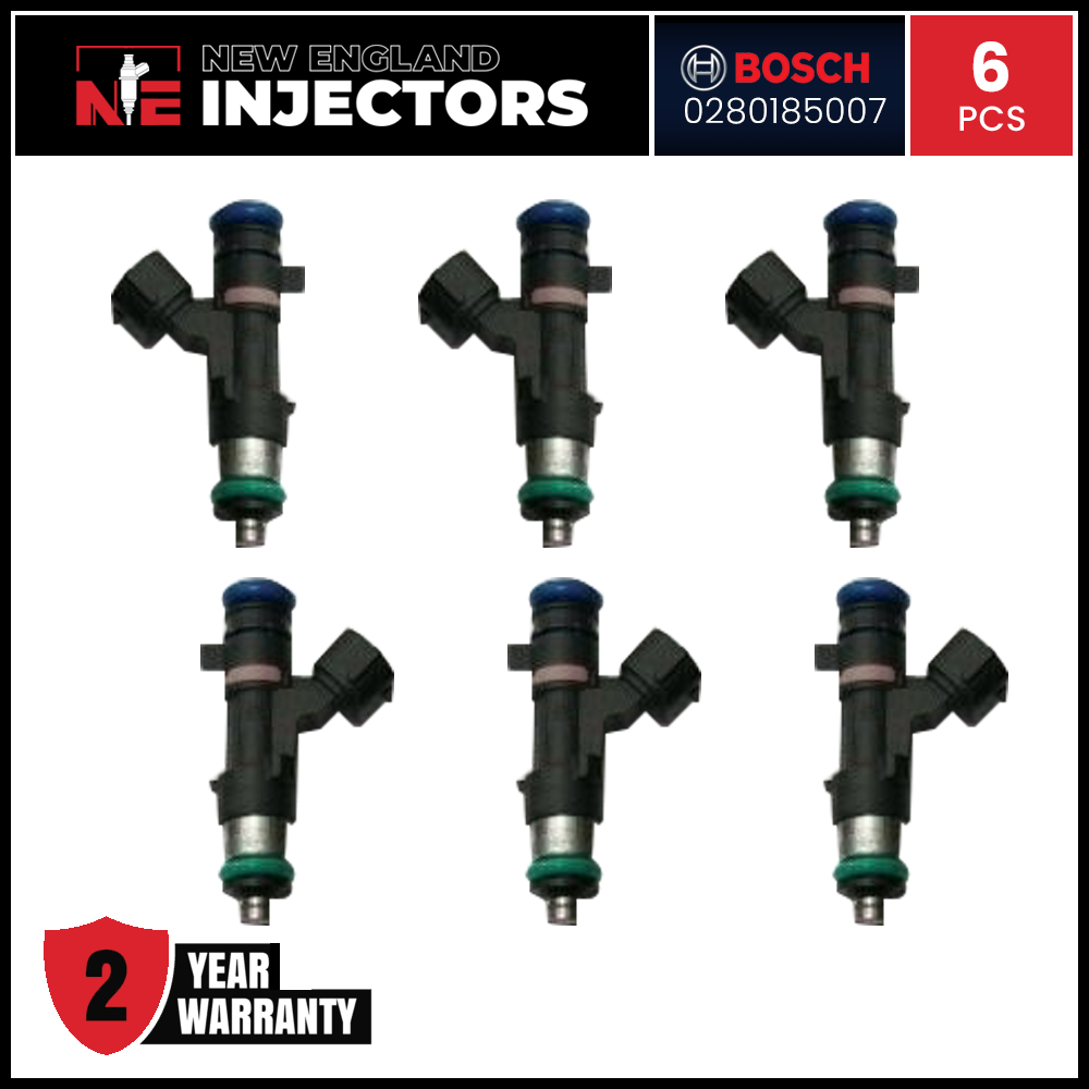 Reman Bosch OEM 0280158007 Fuel Injectors (6) Nissan Frontier Pathfind ...