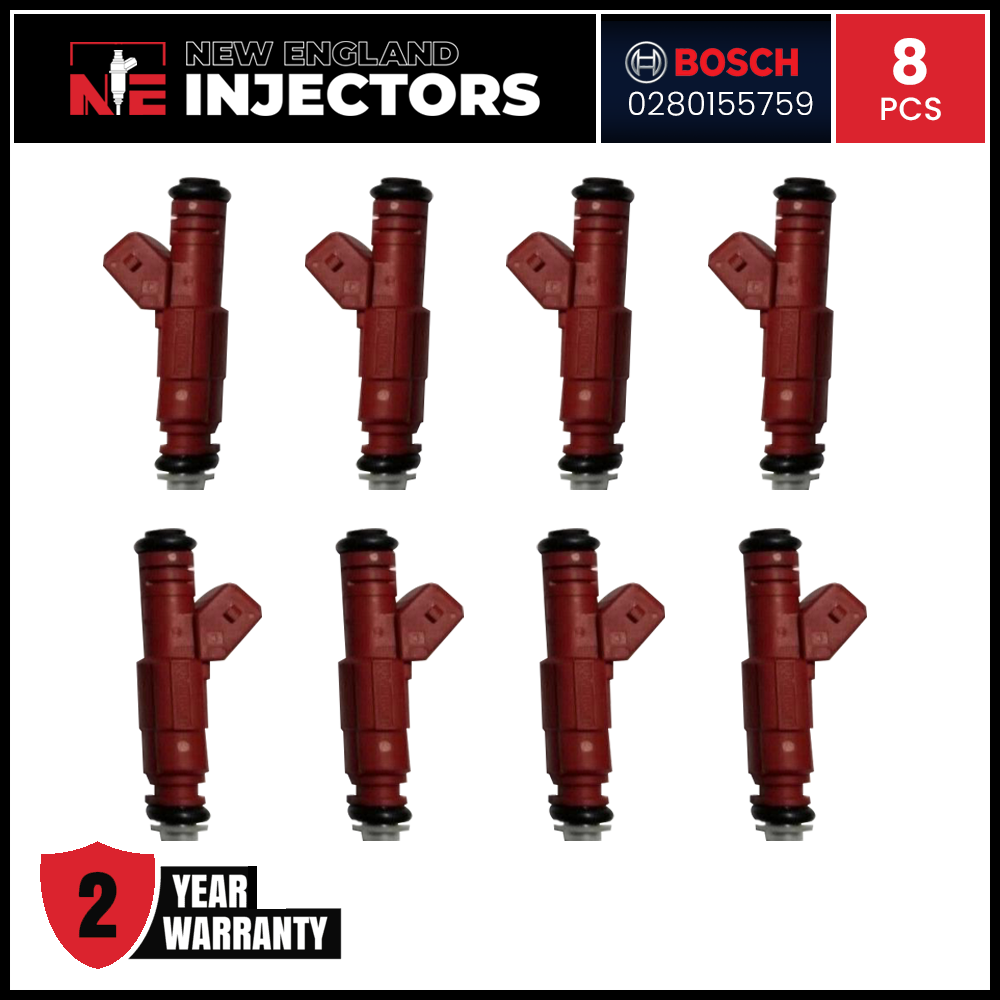 Reman 30lb Bosch 0280155759 Fuel Injectors Set 8 Ford Chevrolet Camaro ...