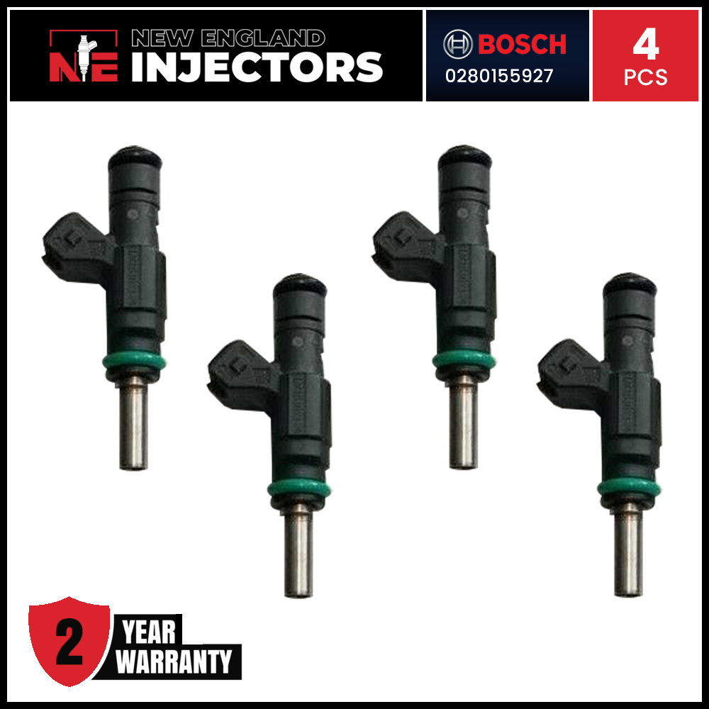 Reman Bosch 0280155927 Fuel Injectors (4) for 1999-2001 Volkswagen 1.8 ...