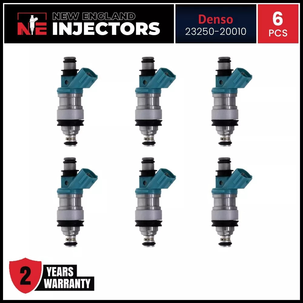 OEM Denso 23250-20010 Fuel Injectors Set of 6 for 1994-2003 Lexus Toyo ...