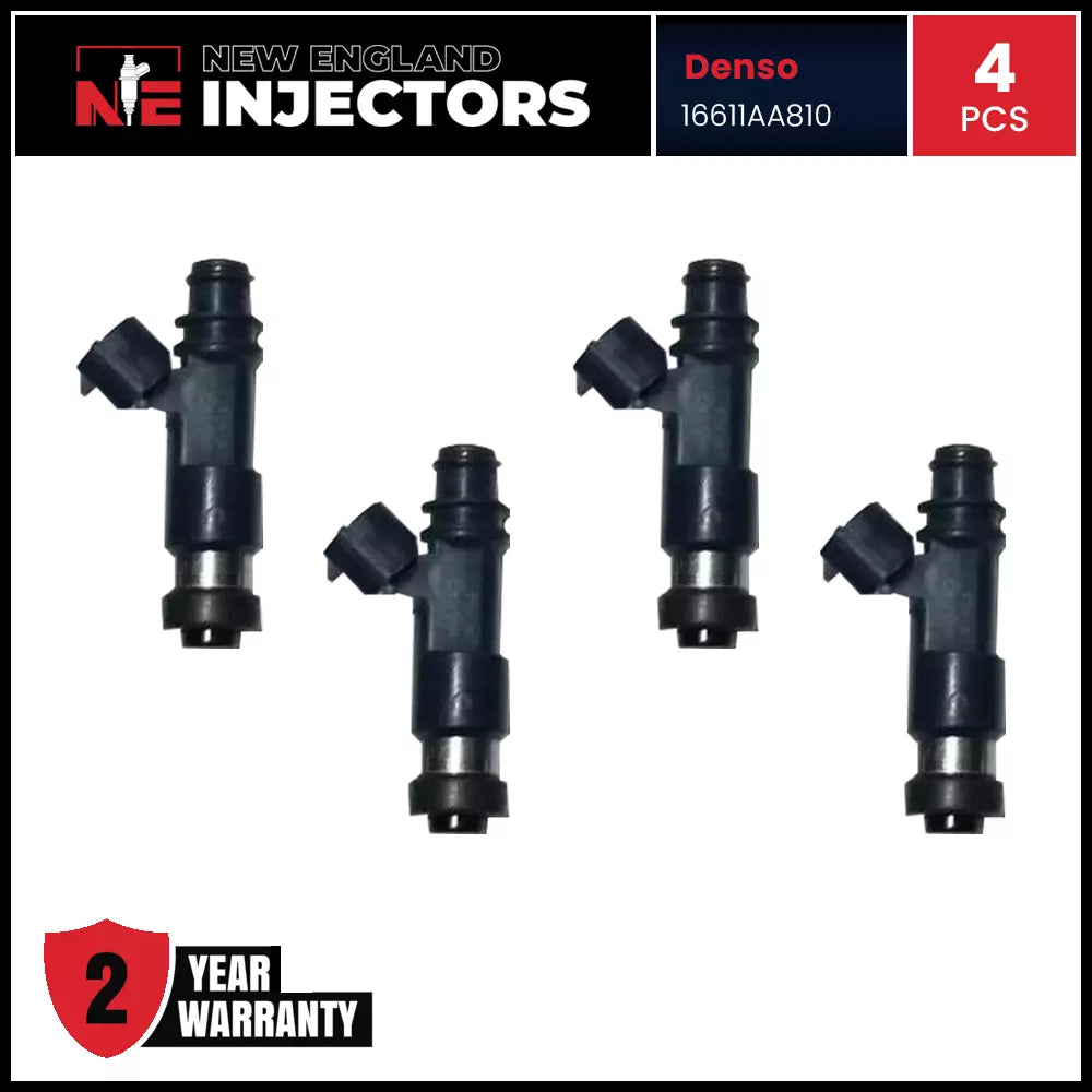 OEM Denso 16611-AA810 Fuel Injector Set of 4 For 2011-2015 Subaru Fore ...