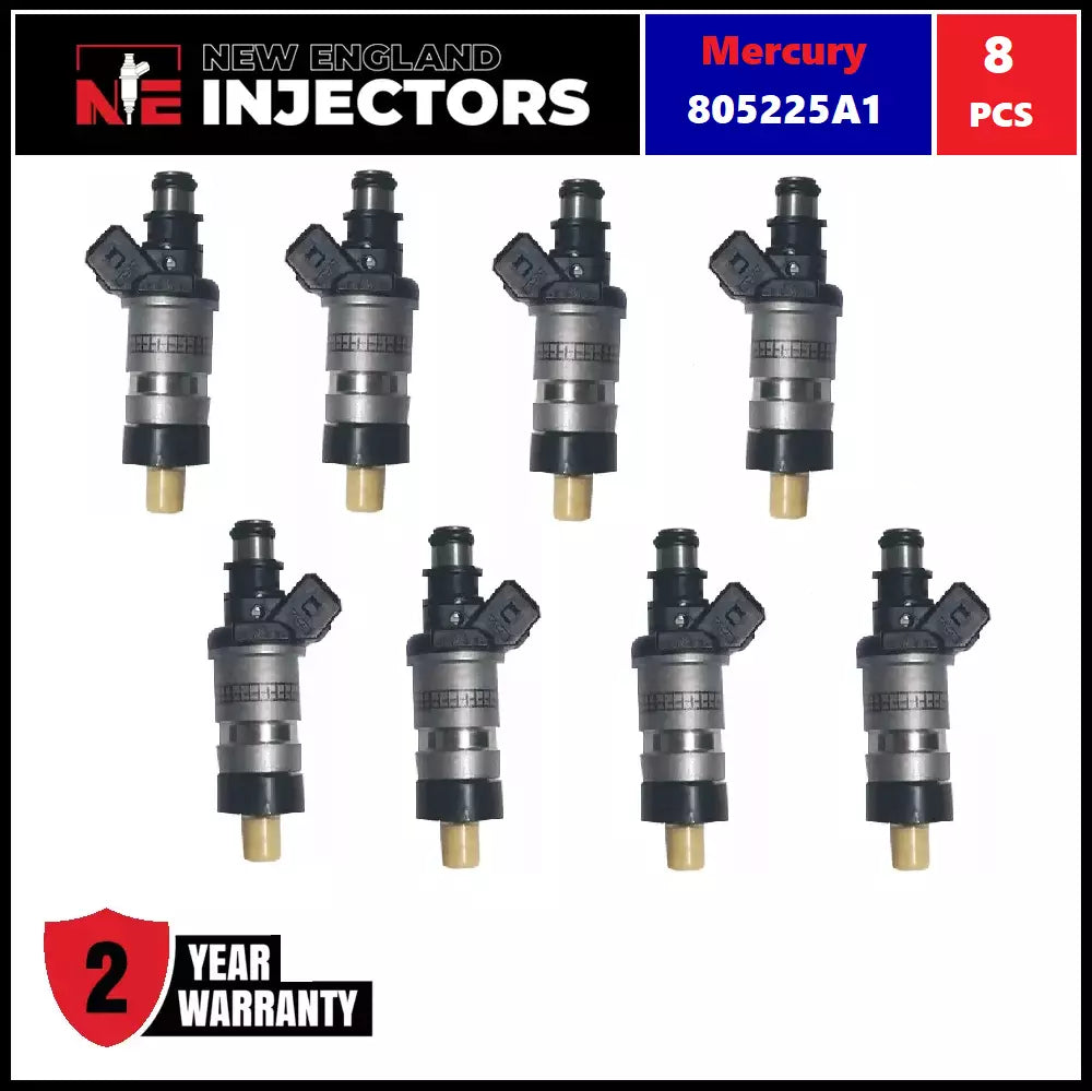 Reman OEM Fuel Injector Set of 8 805225A1 For Mercruiser Marine Inboar ...